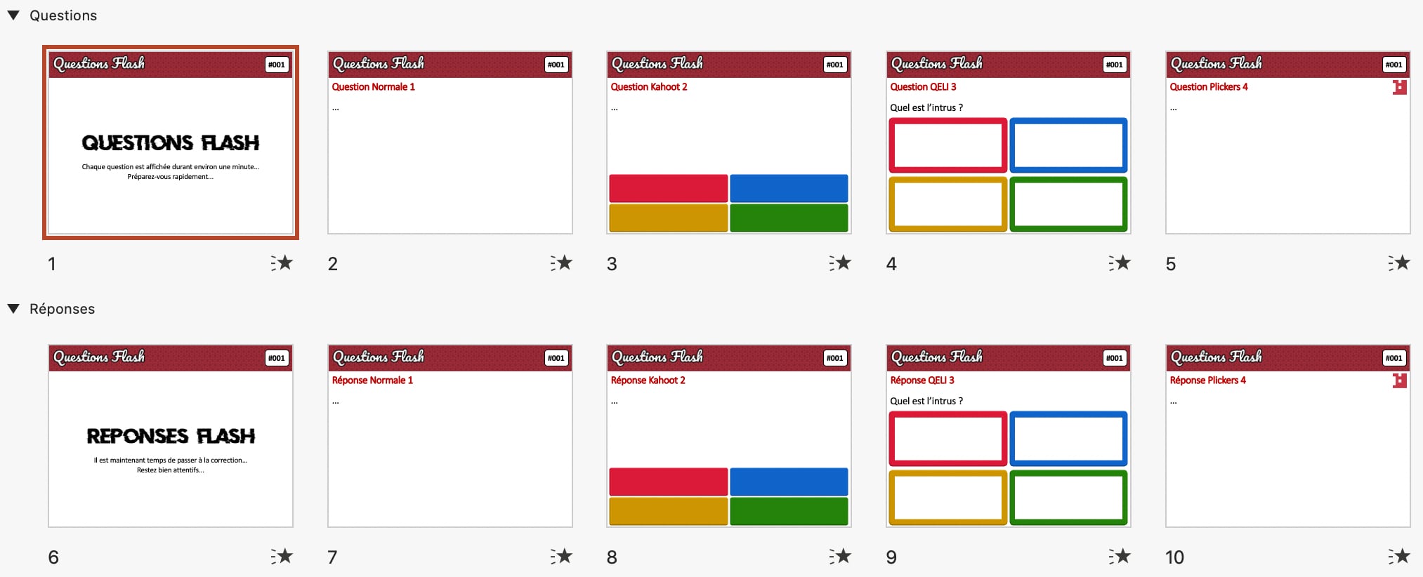 Nouveau modèle pour les questions flash | Desmaths.fr